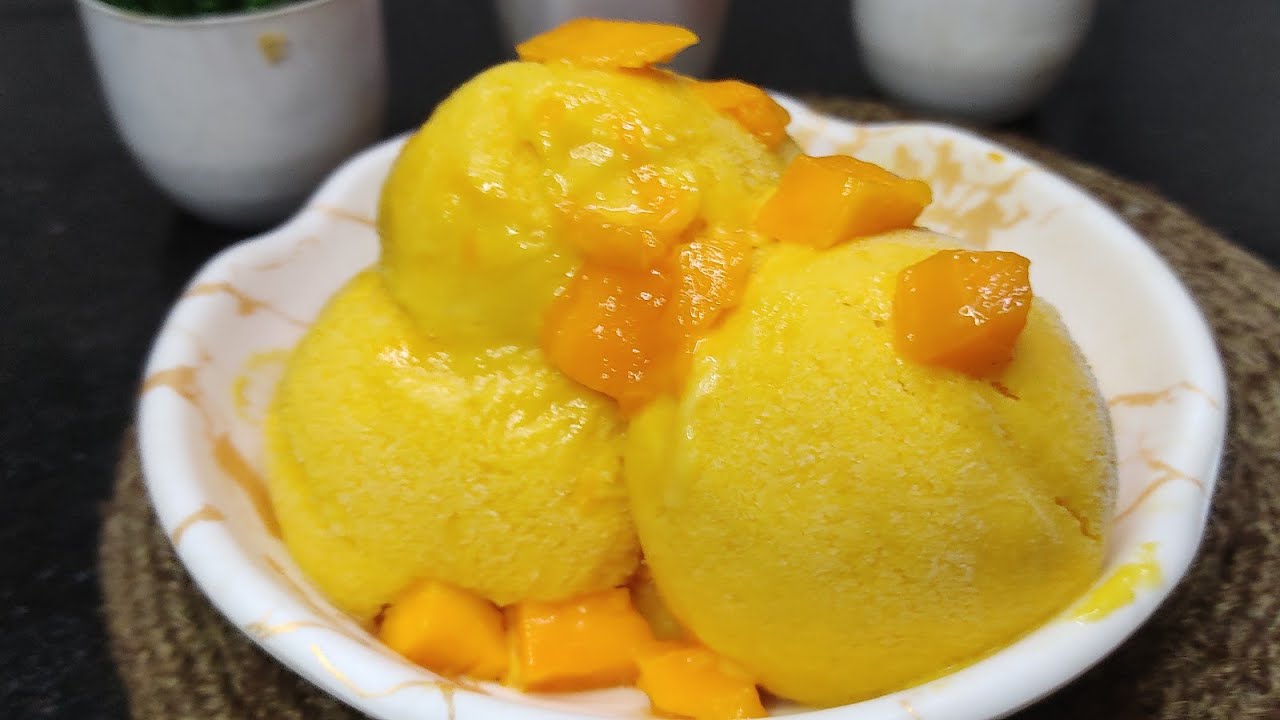 Easy Mango Ice Cream Recipe | How to make Mango Ice Cream at Home ...