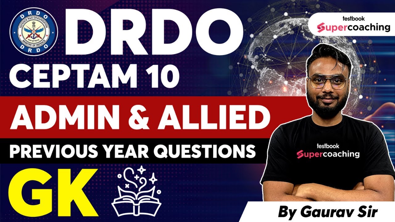 DRDO CEPTAM Previous Year Paper | GK | DRDO CEPTAM A&A GK GS Solved ...