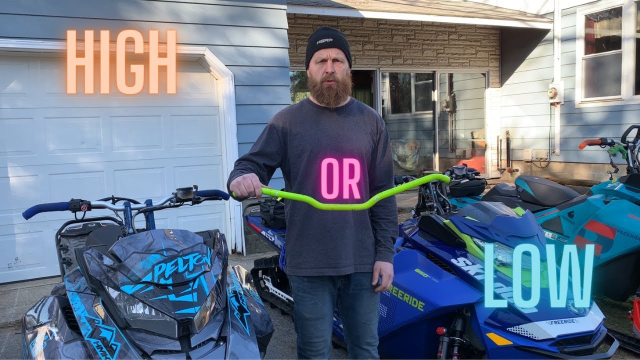 Snowmobile Handlebar Setup / High or Low? - YouTube