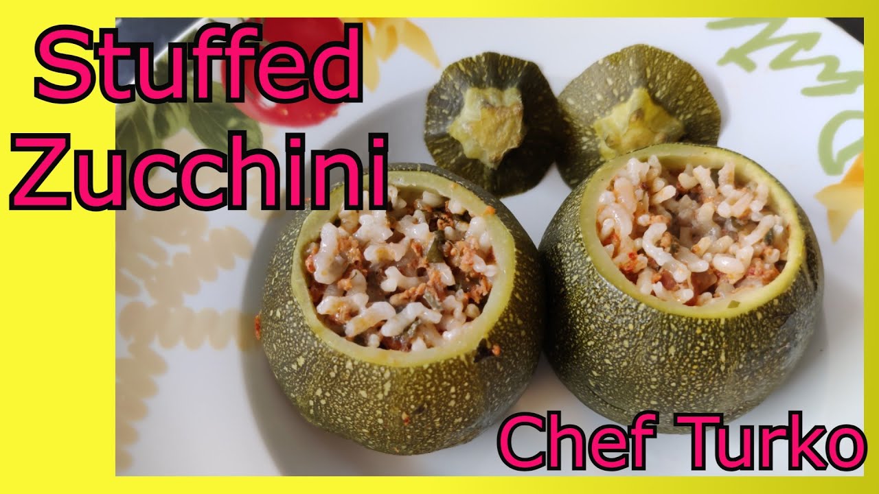 How to Make Stuffed Zucchini? l Turkish Zucchini Dolma Recipe l Stuffed ...