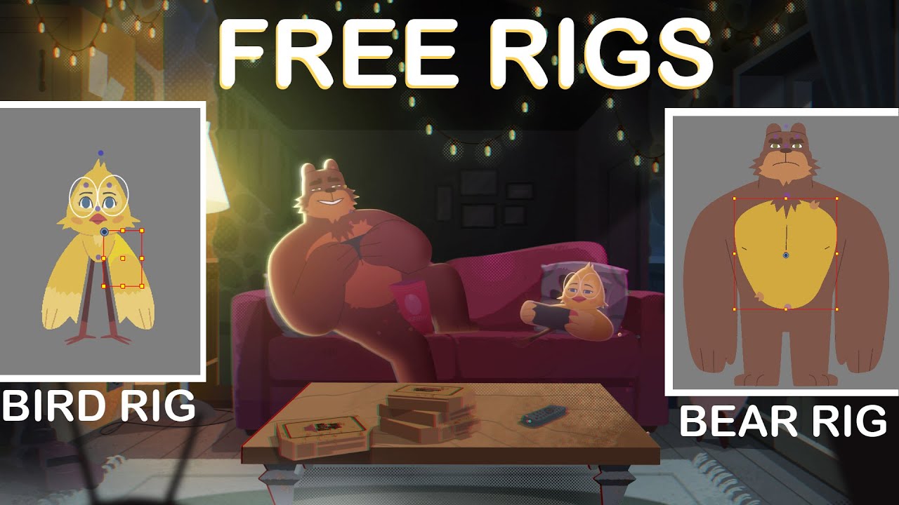 Free rigs (toon boom harmony) - YouTube