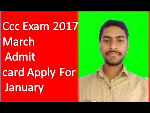 CCC Doeacc January 2017 Paper And Admit Card Detail In Hindi - YouTube