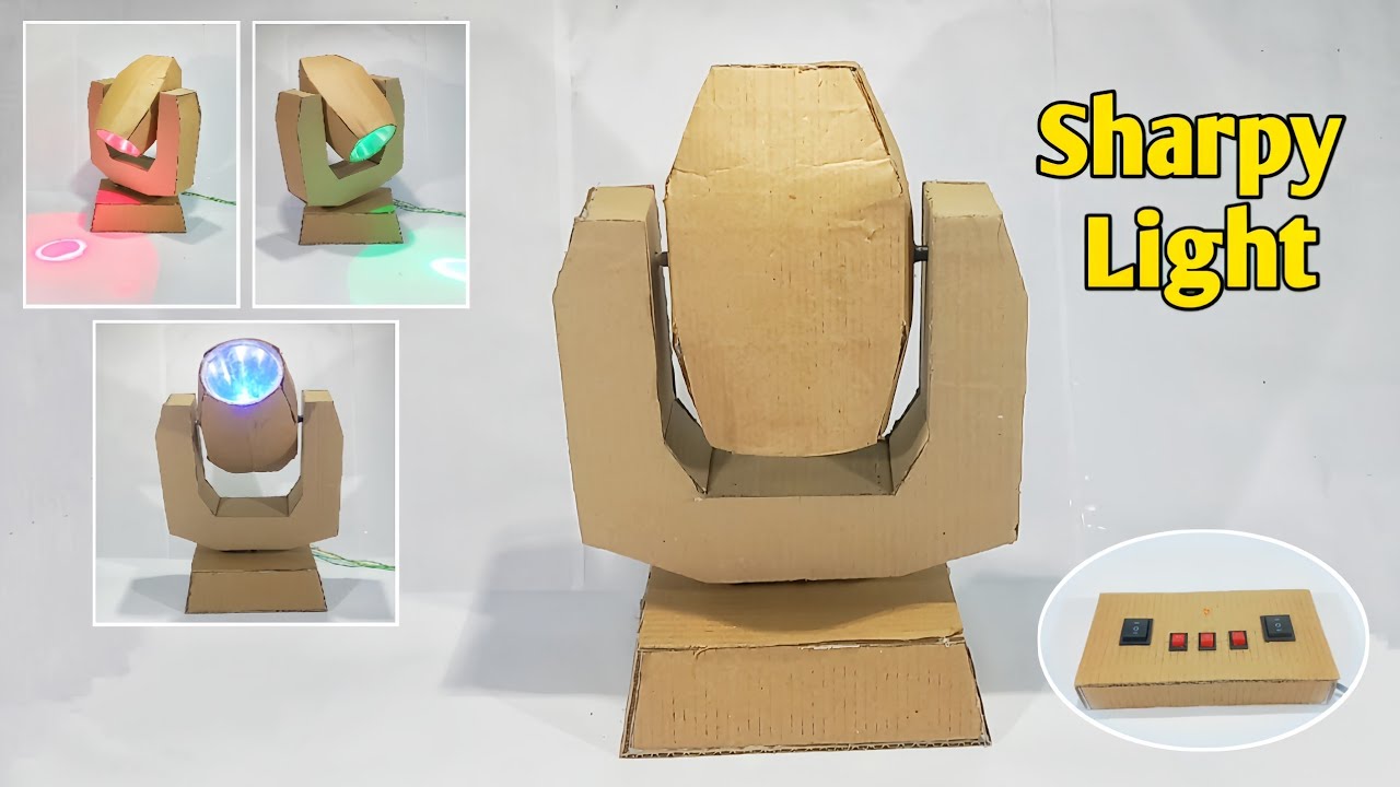How To Make Sharpy Light At Home With Cardboard /sharpy light kaise ...