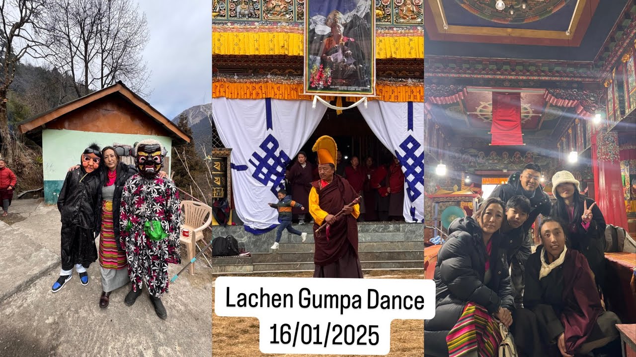 Lachen Monastery Dance First Day 16/012025 #travel #tibetanvloger # ...