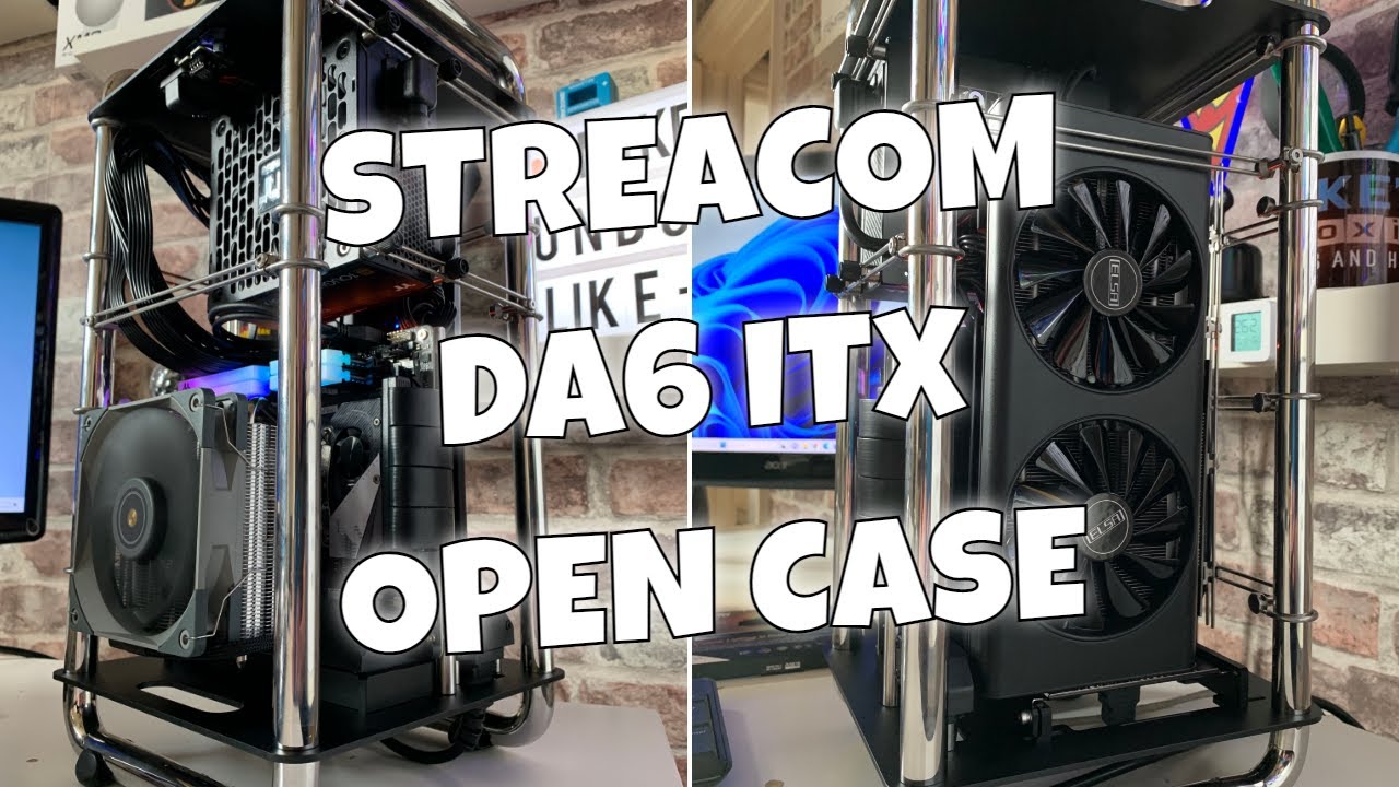 Streacom DA6 Vertical Open Frame Steel Modular ITX PC Case For The ...