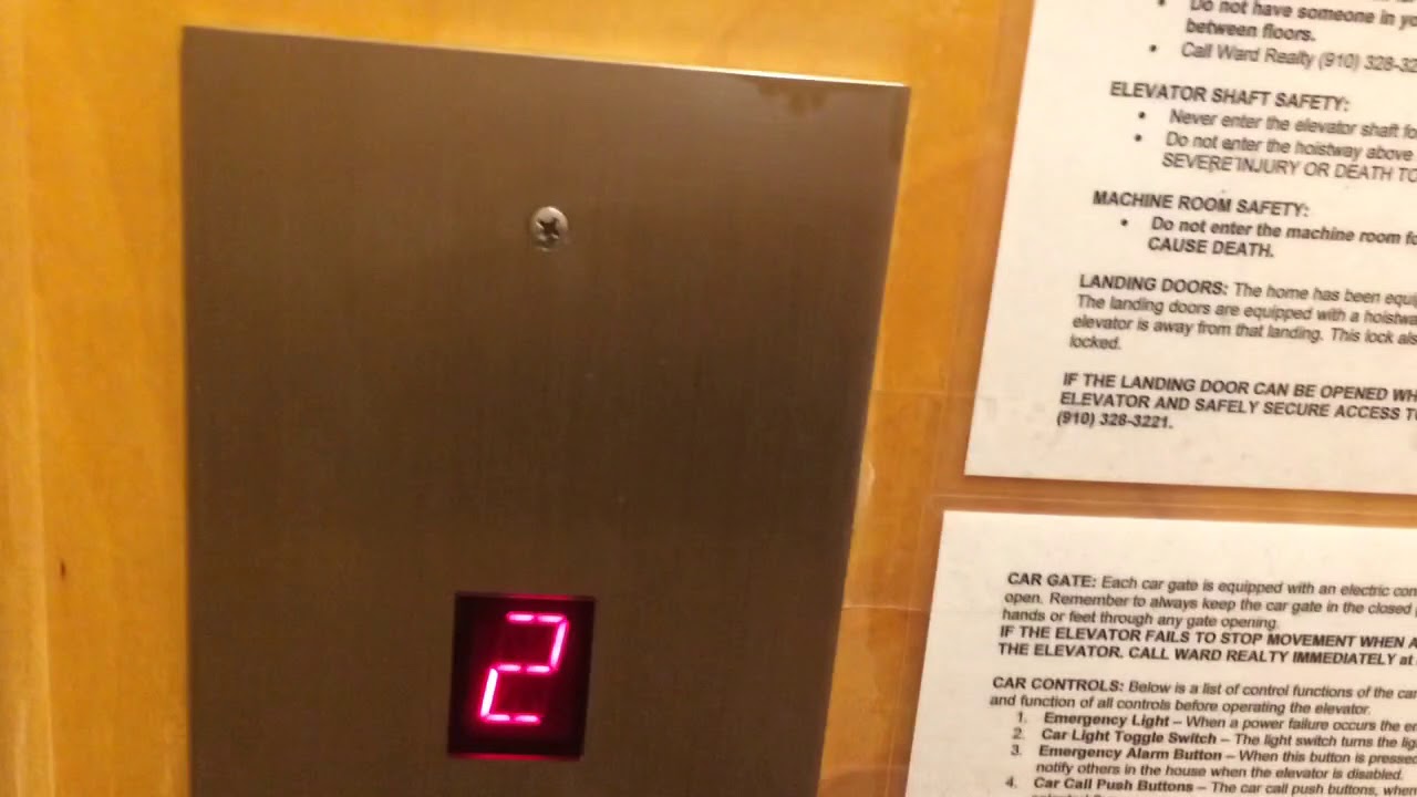 Hydraulic Residential Elevator at a Beach Rental in North Topsail Beach ...