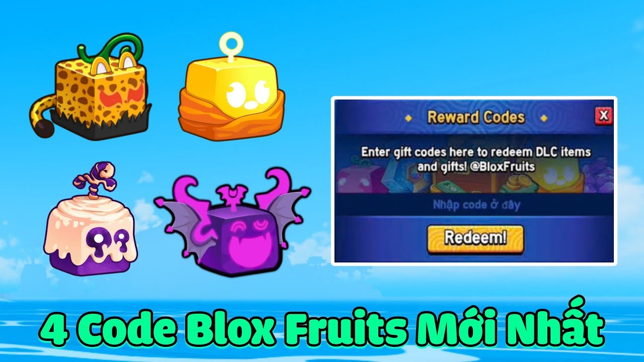 4 Code Blox Fruits Mới Nhất Hiện Tại Roblox - YouTube