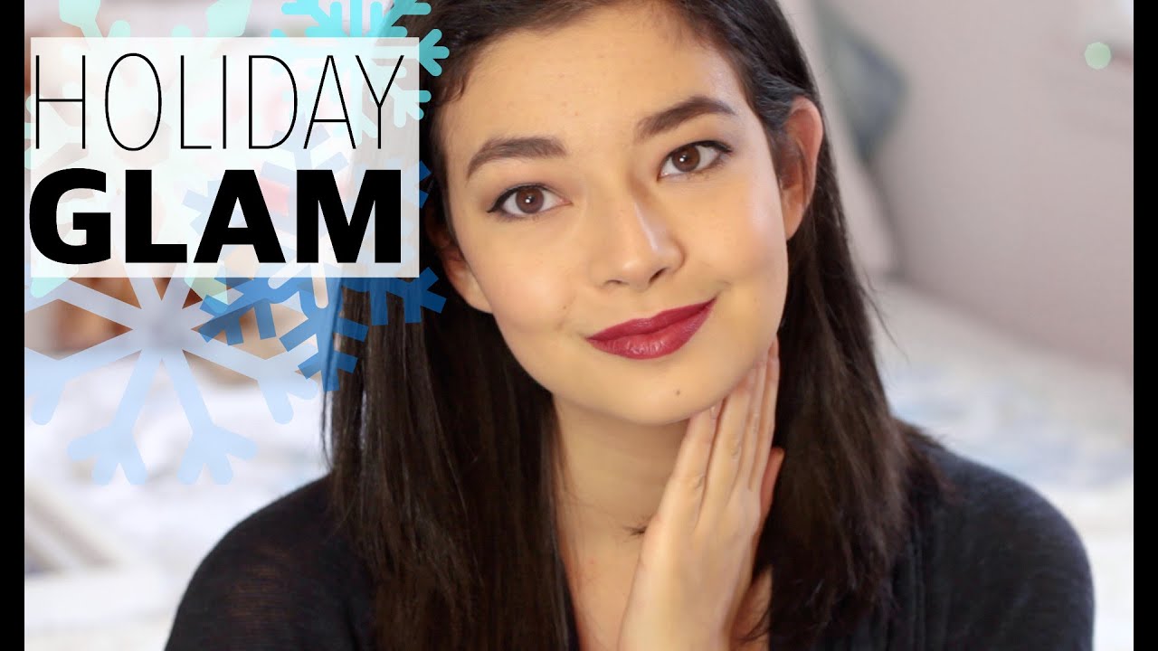HOLIDAY MAKEUP GLAM TUTORIAL | COUNTDOWN TO CHRISTMAS 8 - YouTube