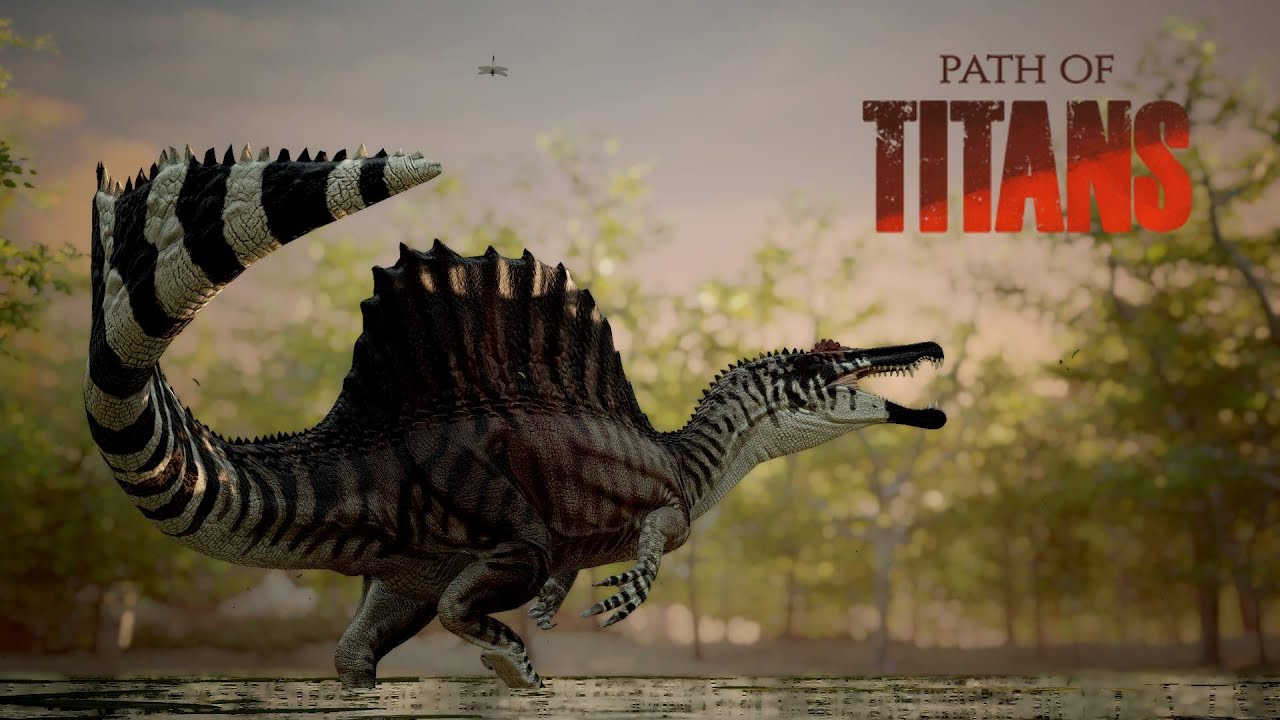 Path of Titans - Exploring, Fighting, Fishing! - YouTube