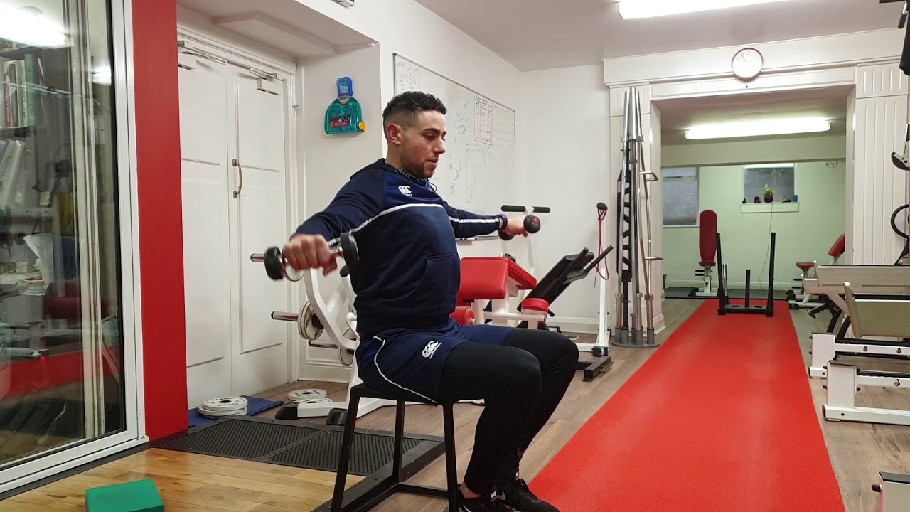 Lateral raises Superset Rear delt fly's - YouTube