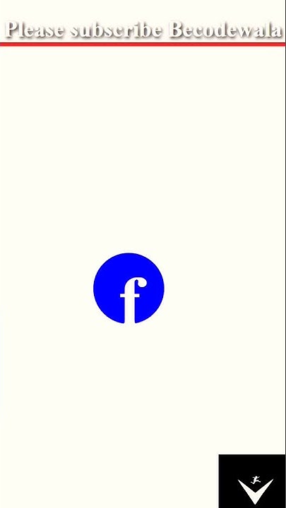 🔥FACEBOOK LOGO USING HTML AND CSS🔥♥️ |@becodewala #html #css #facebook #shorts #facebooklogo ...