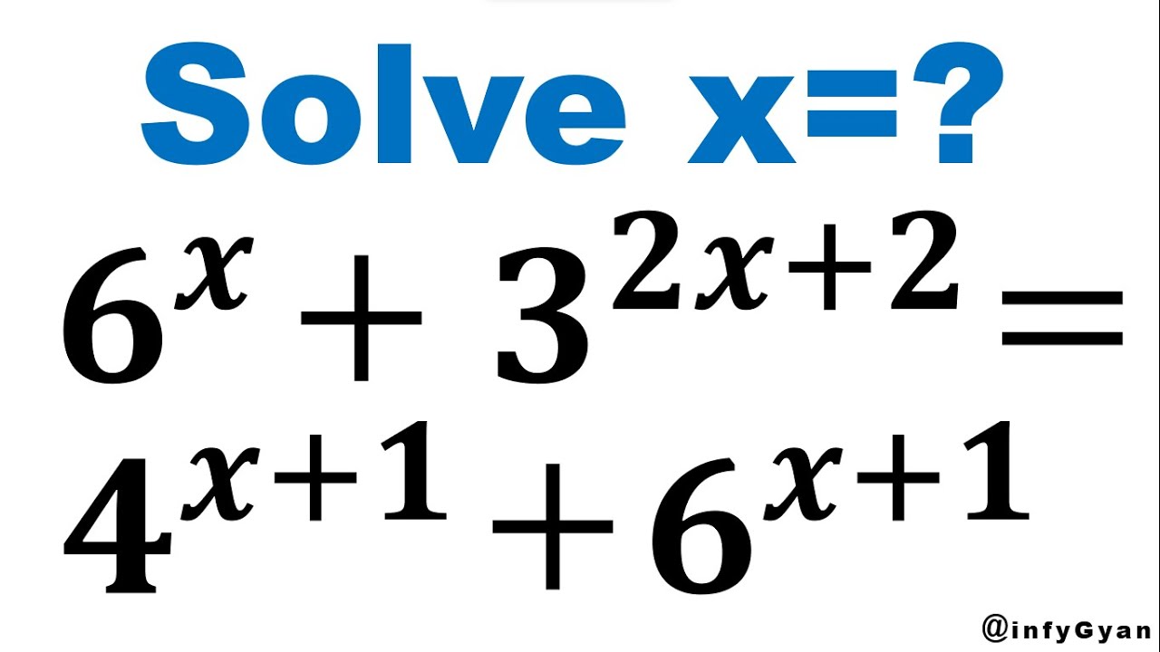Math Olympiad Exponential Equation: A Tale of Two Methods! - YouTube
