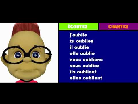 French musical conjugation = Rock = oublier - YouTube