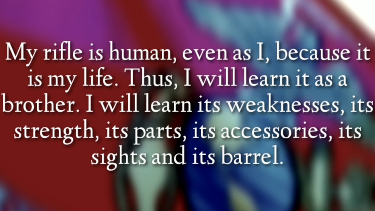 Rifleman's Creed- Major General William H. Rupertus / Narration: Troy ...