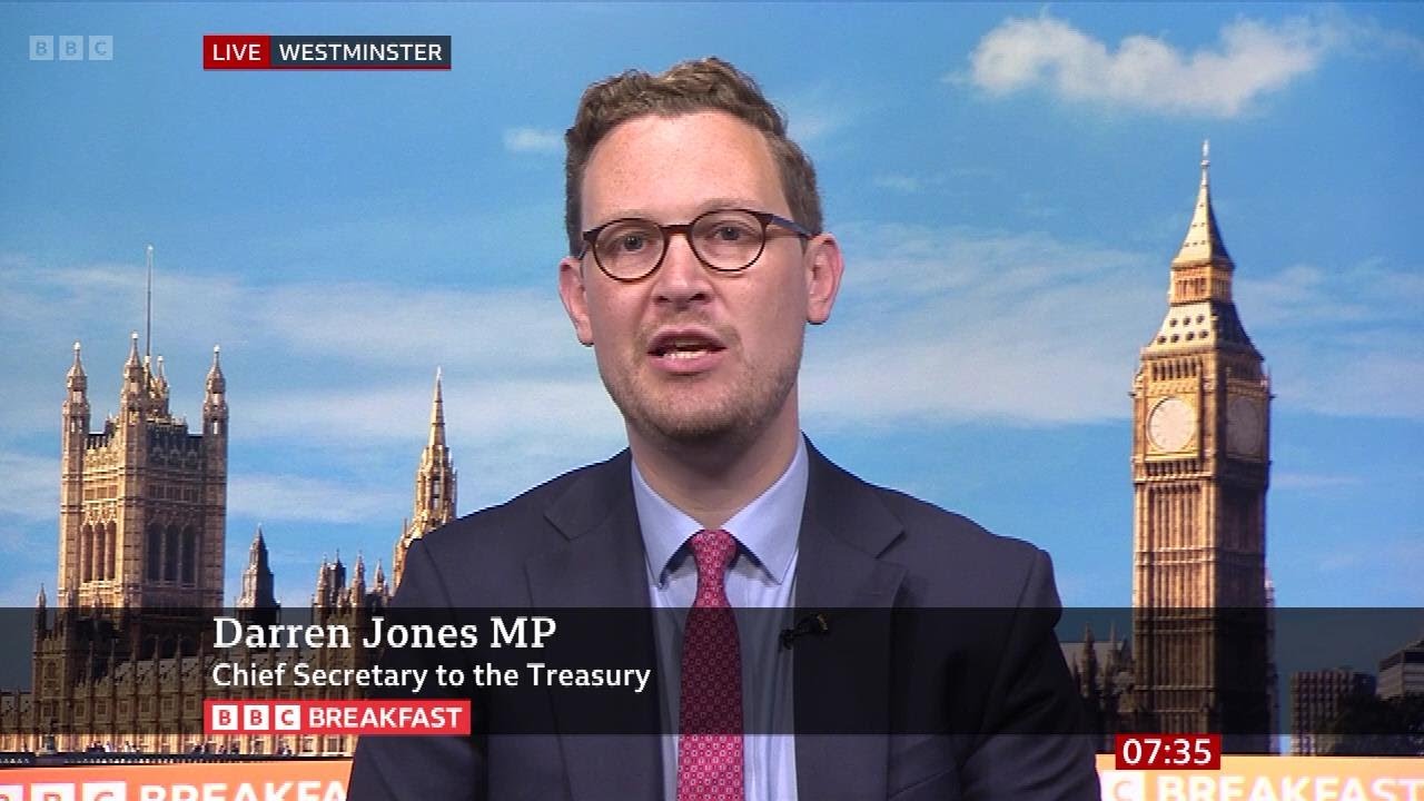 Darren Jones MP (Chief Secretary To The Treasury) On BBC Breakfast [08. ...