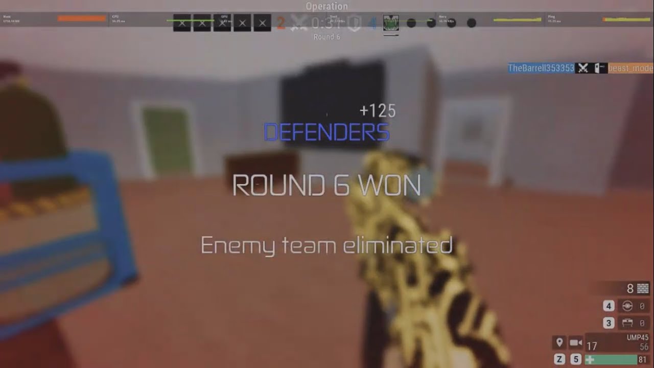 5 v 1 win on Roblox: Operation Siege - YouTube