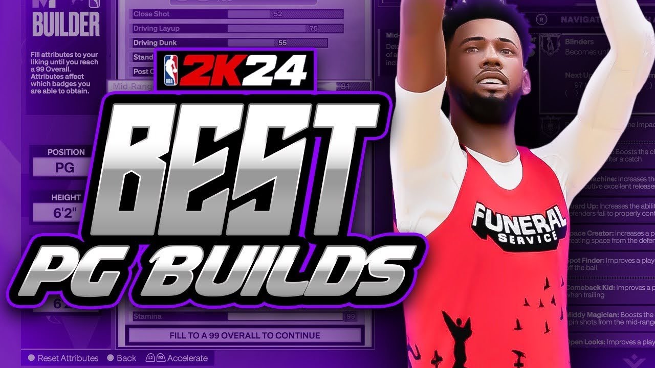 BEST PG BUILDS FOR NBA 2K24 - YouTube