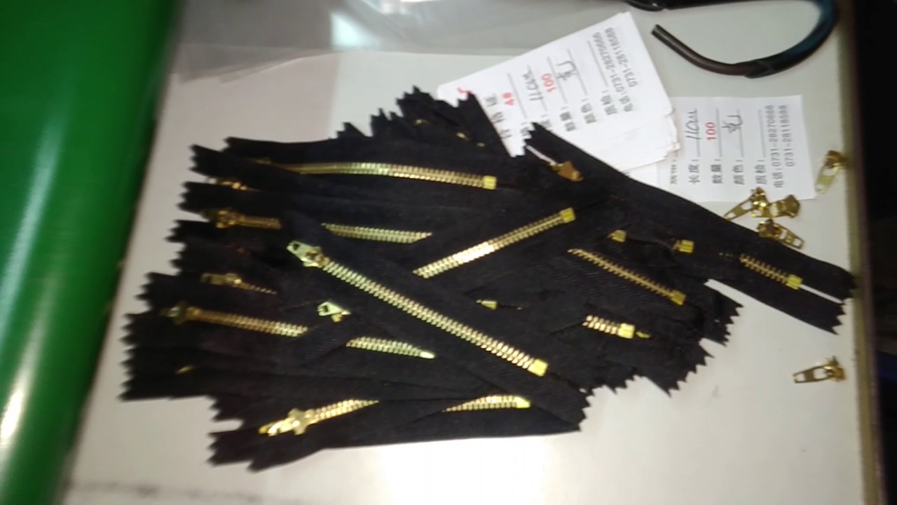 fully automatic closed end zipper cutting machine - YouTube