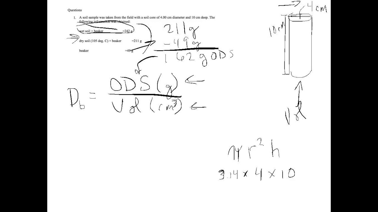 Bulk Density Problem - YouTube