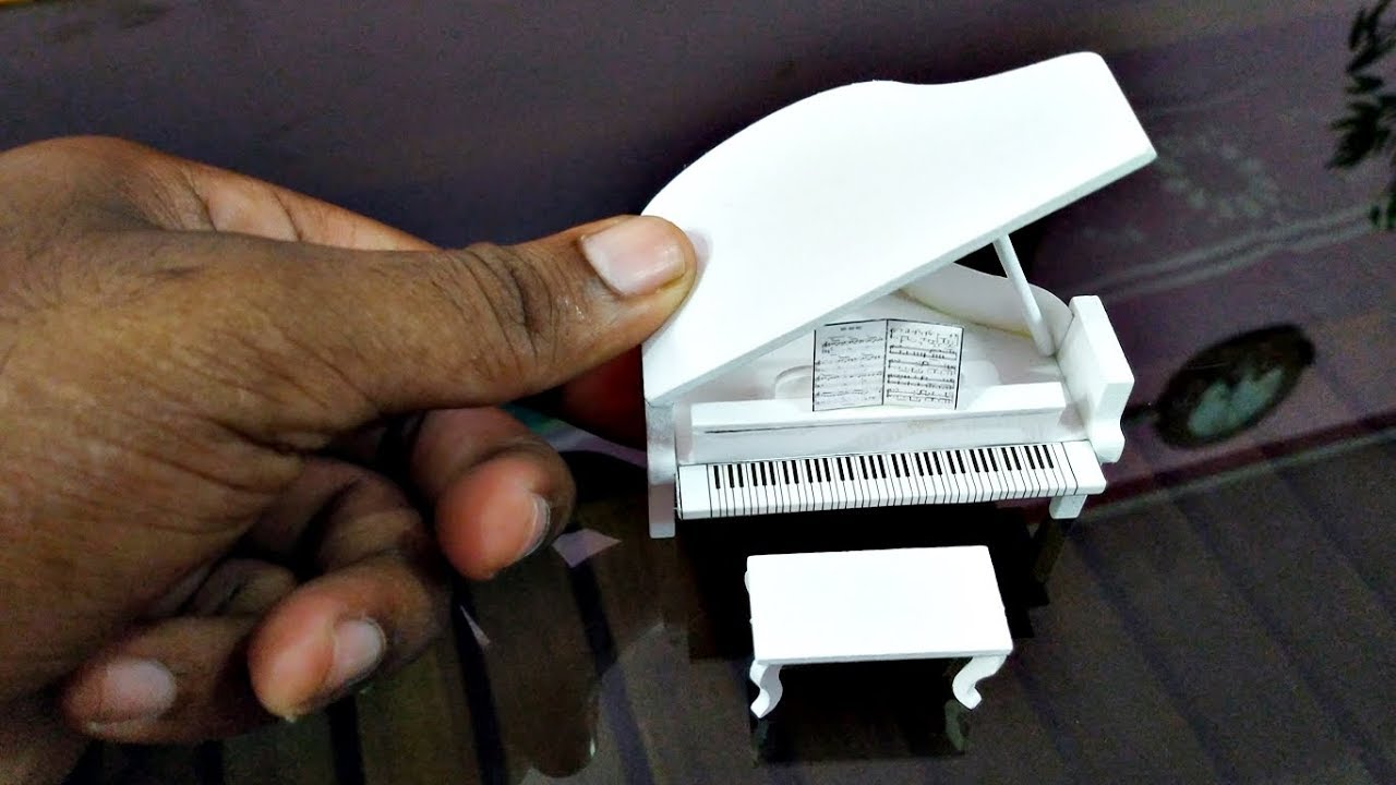 DIY Miniature Grand Piano - YouTube
