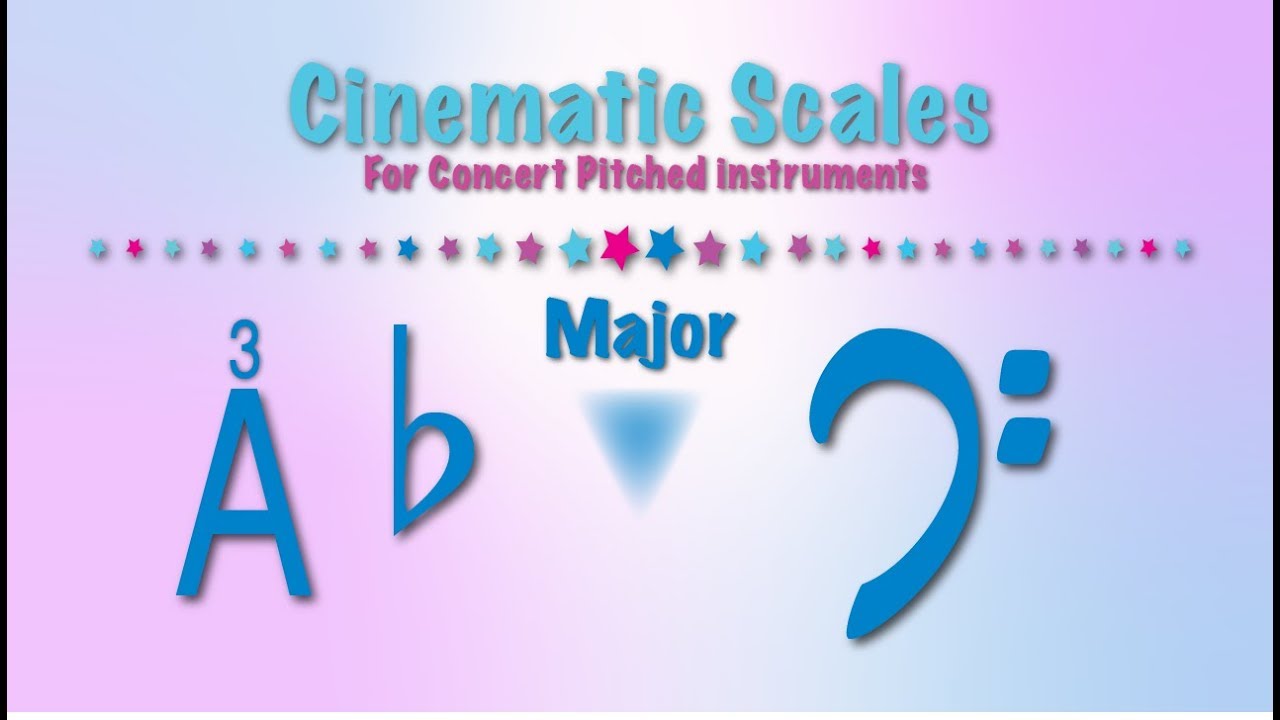 A-flat Major 3 Bass Clef - Concert Pitched with Tracker (Cinematic ...