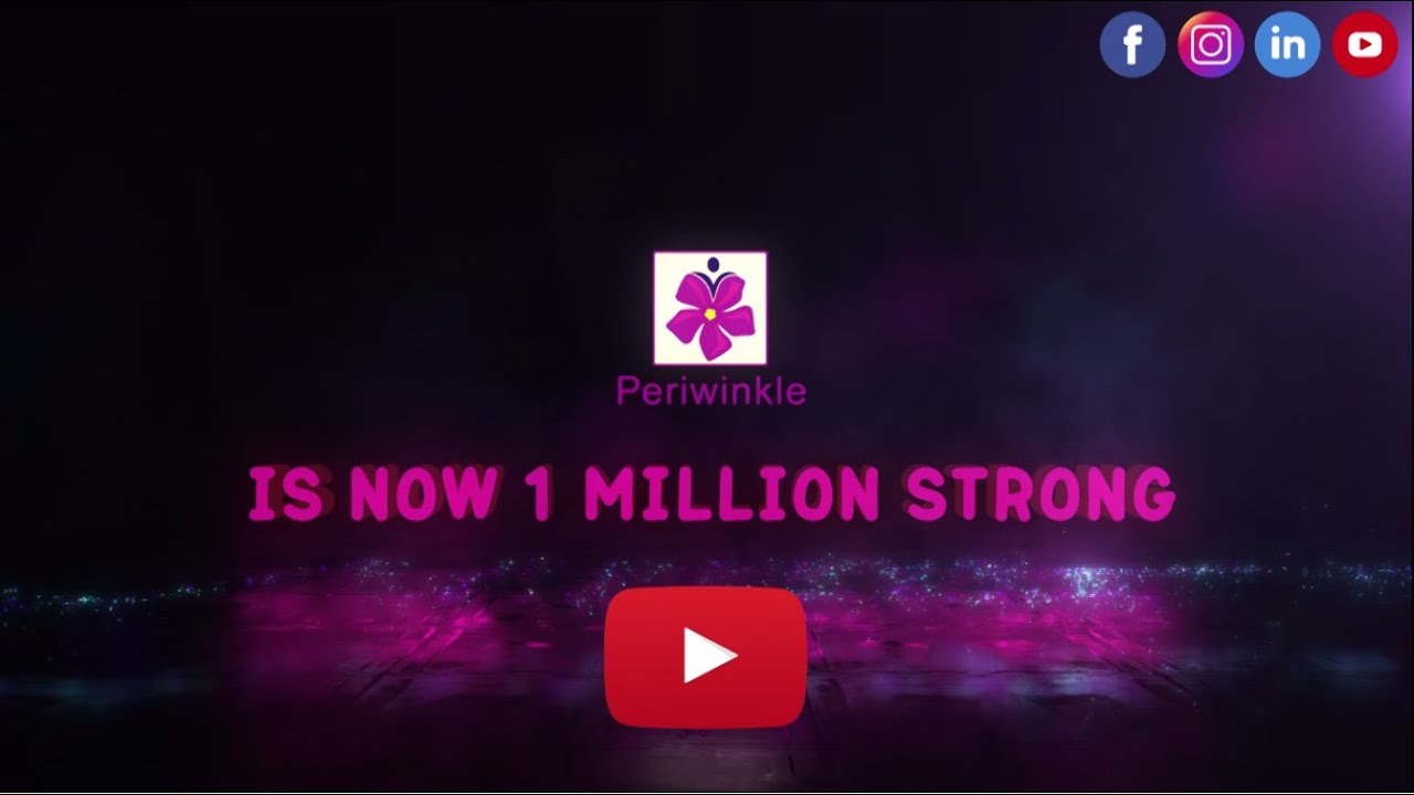 Periwinkle family is now 1 Million Strong! - YouTube