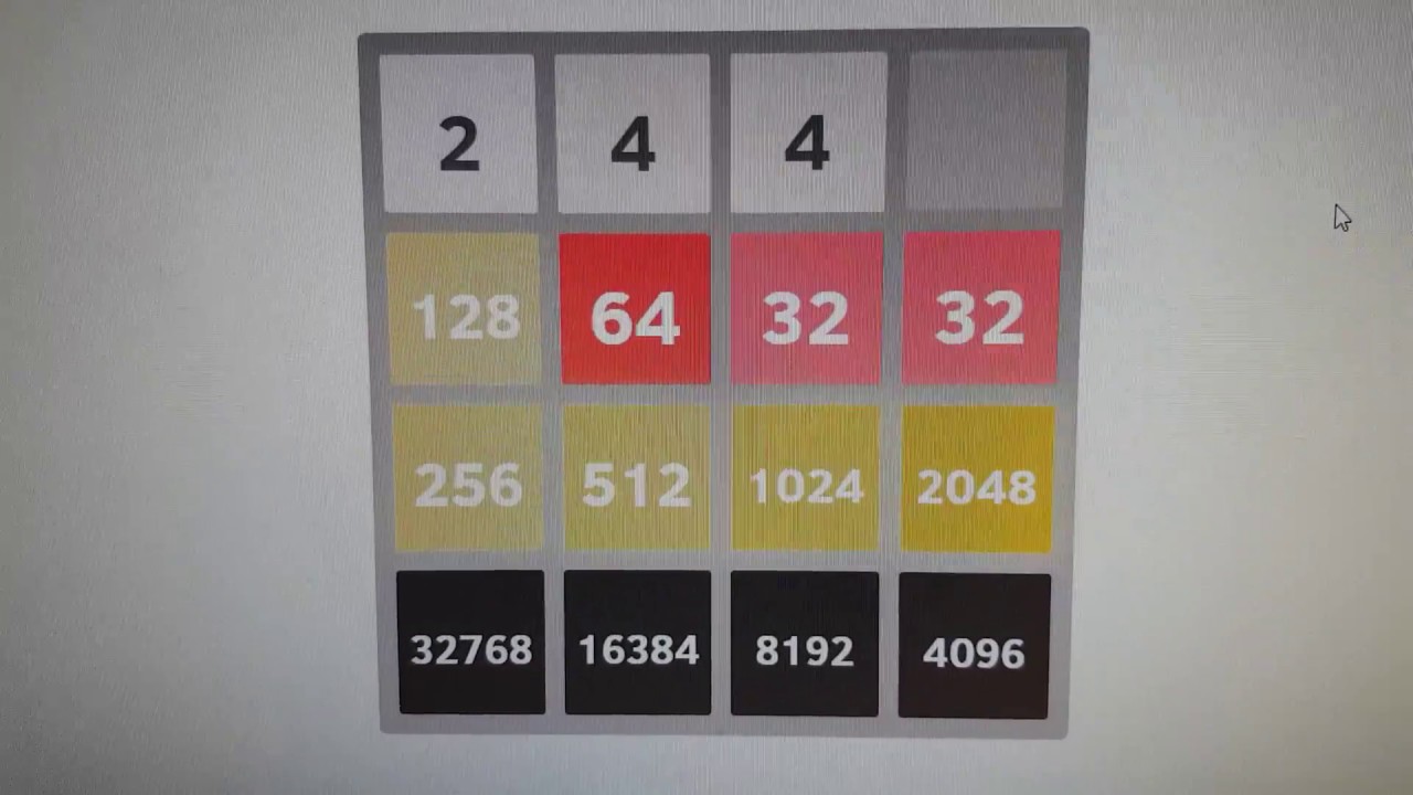 2048 Game 65536 tile - YouTube