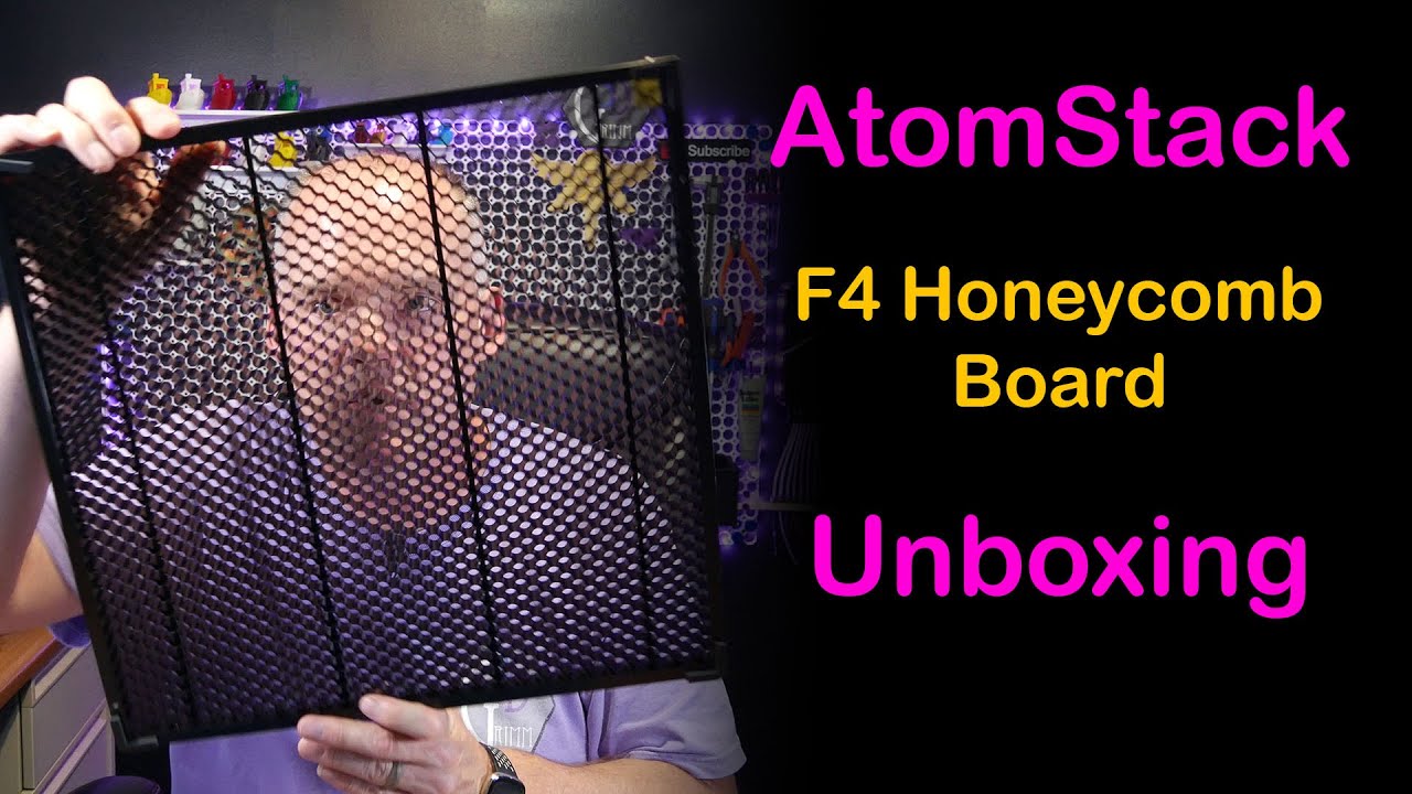 AtomStack F4 Honeycomb Board Unboxing - YouTube