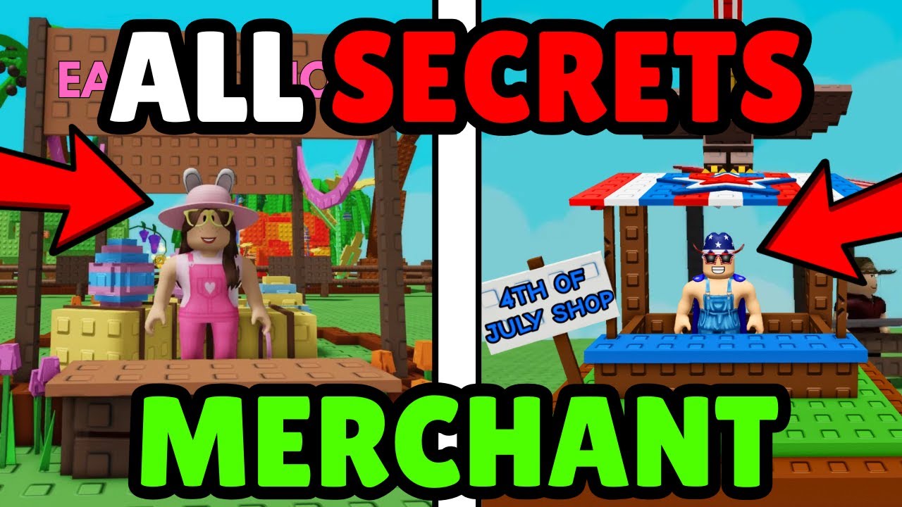 All SECRET Travelling Merchants in Grow a Garden ROBLOX! (Pet Mutations ...