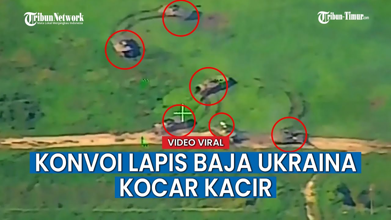 Drone Tempur Rusia Libas Konvoi Lapis Baja Ukraina di Nikolaev - YouTube