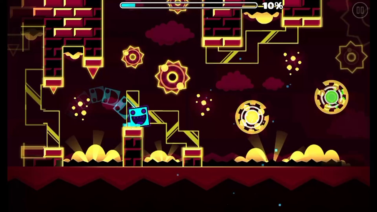 Geometry Dash: Online level (Harder) - Tiny Spaceship (by JerkRat) - YouTube