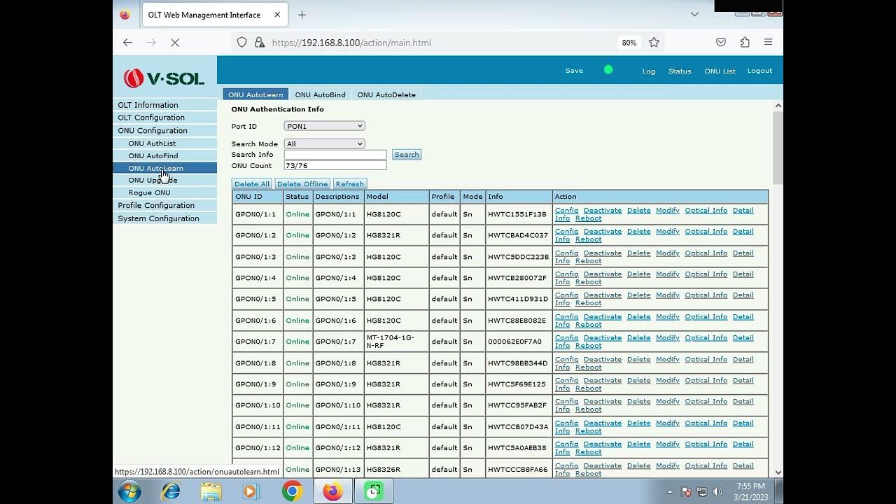 VSOL GPON OLT Auto Profile - YouTube