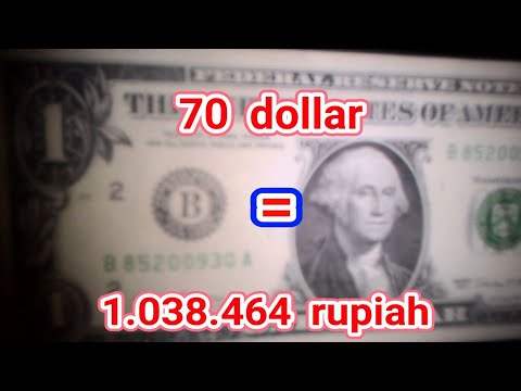 TERKUAK! 70 dollar berapa rupiah - YouTube