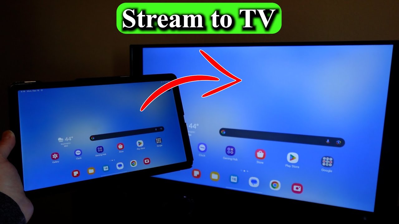 How to Screen Cast from the Samsung Galaxy Tab A9 Plus to a TV - YouTube