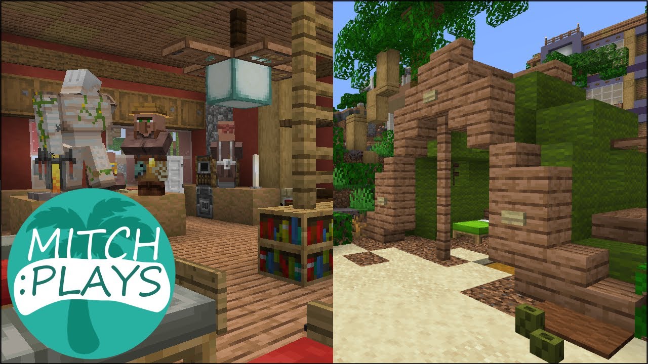 ⛺ How to Build: Minecraft Tent - Mitch Plays Minecraft - YouTube