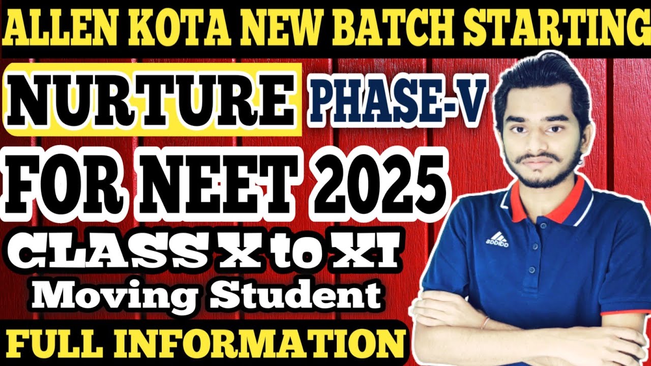 🛑ALLEN NURTURE BATCH 2023 • ALLEN NEW BATCH FOR CLASS 11th student ...