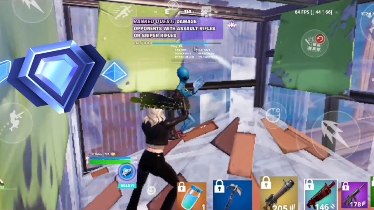 Reaching Diamond Rank on Fortnite Mobile... - YouTube