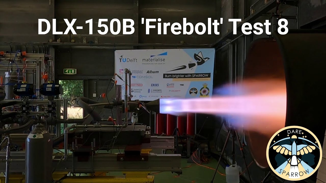 Project Sparrow | DLX-150B 'Firebolt' Liquid Rocket Engine Test 8 - YouTube