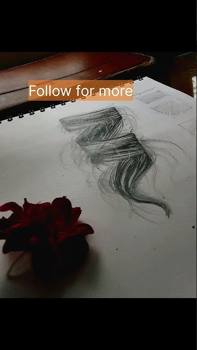 How To Draw Hair With Pencil Howtodraw Art Drawing Hair Howtodrawhair Shortsvideo