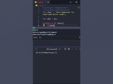 make a list of obj in a line of char | #javascript #codingbd # ...