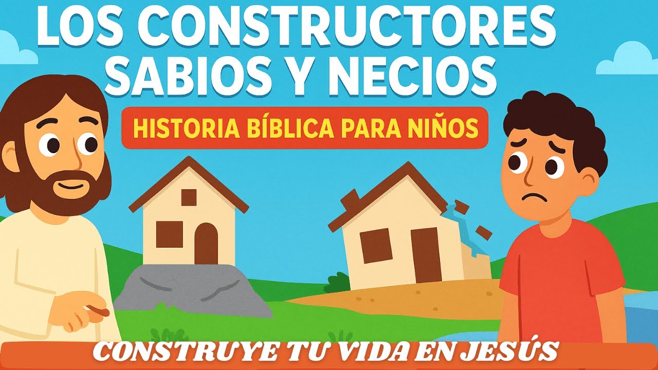 Los Constructores Sabios y Necios | Historia Bíblica para Niños ...