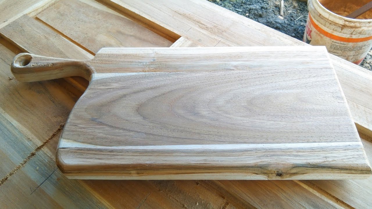 DIY Cara Membuat Talenan Kayu - YouTube