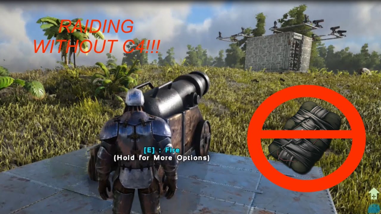 HOW TO RAID ANY BASE WITHOUT C4!!! ARK SURVIVAL EVOLVED! - YouTube
