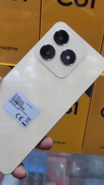 Realme C61 golden colour ⚡ 40 month battery health guarantee,, ip54 ...