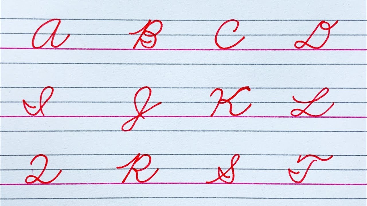 Cursive writing A to Z | American cursive handwriting | Cursive ...