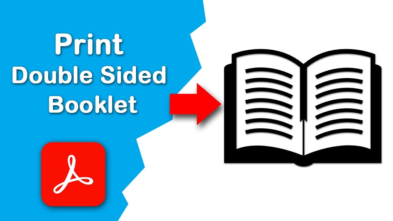 How to print a booklet double sided in Adobe Acrobat Pro DC 2022 - YouTube