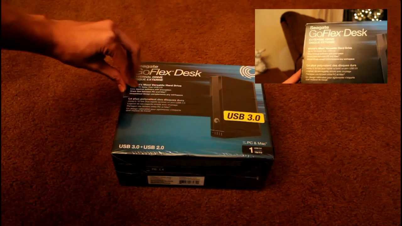 Seagate GoFlex Desk 1TB USB 3.0 Unboxing - YouTube