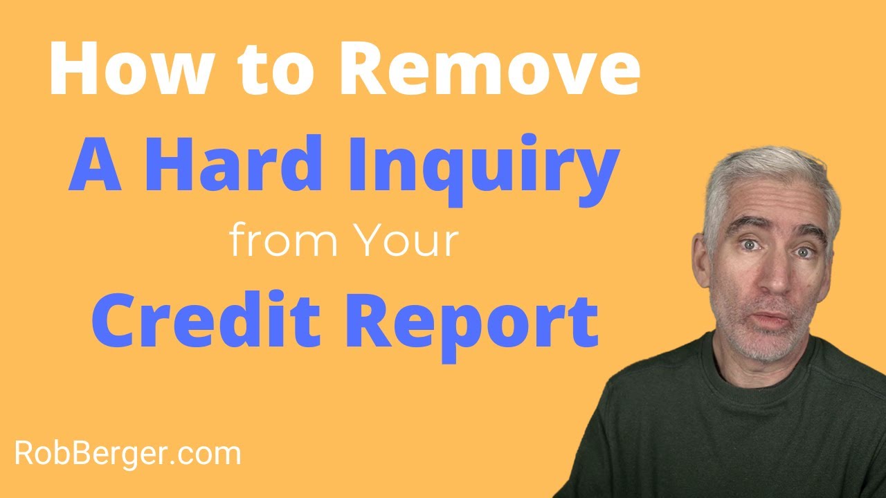 How to Remove a Hard Inquiry on Your Credit Report - YouTube