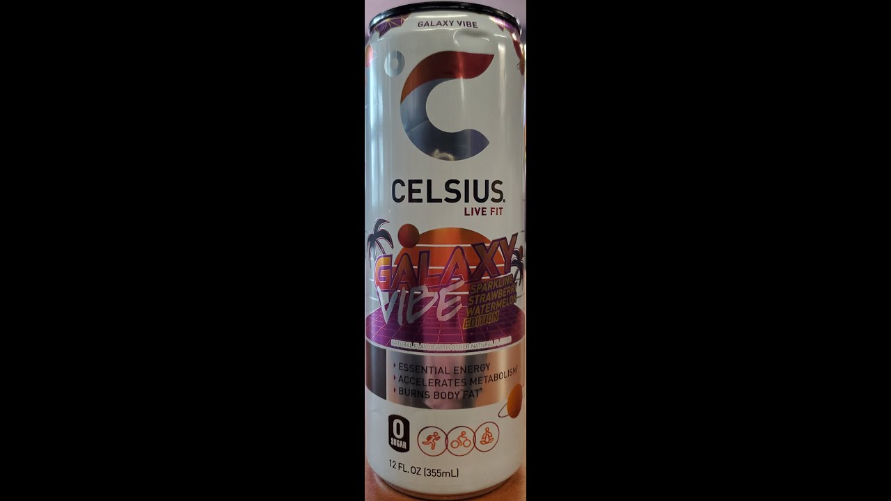 Celsius Galaxy Vibe Sparkling Strawberry Watermelon Edition Energy ...