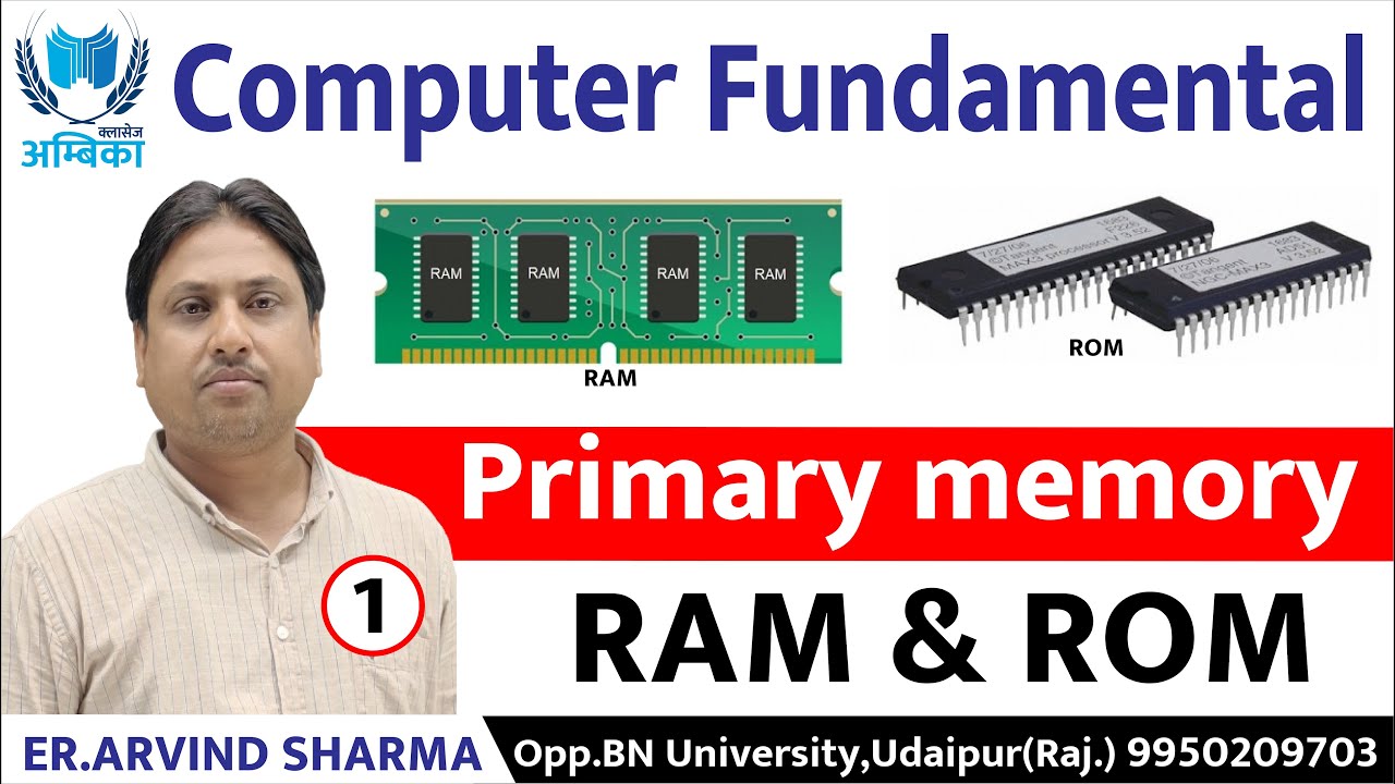 RAM & ROM || Introduction || Computer Fundamental || Er. Arvind Sir ...